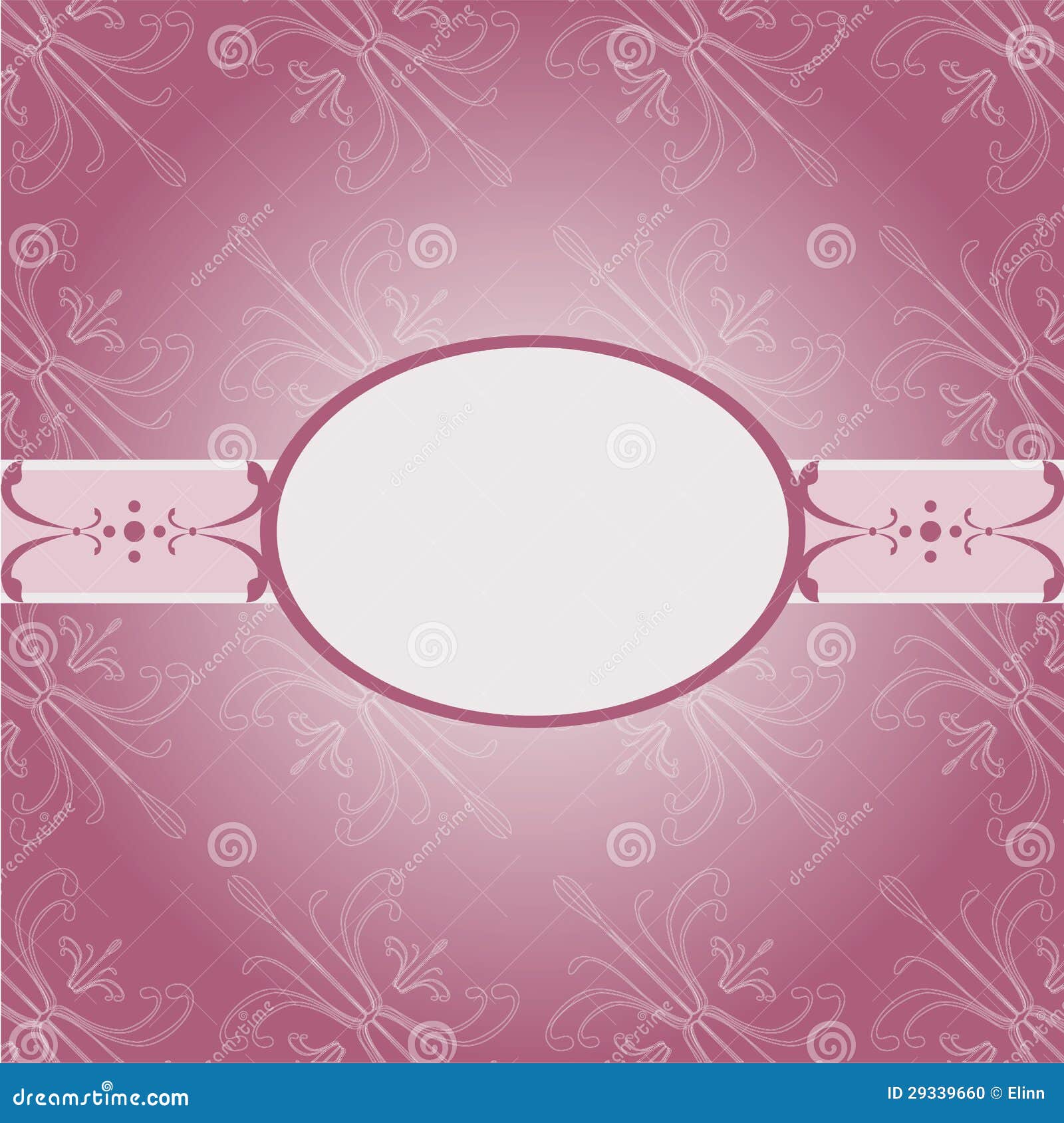 Invitation Vintage Card Frame Pink Stock Illustration - Illustration of ...