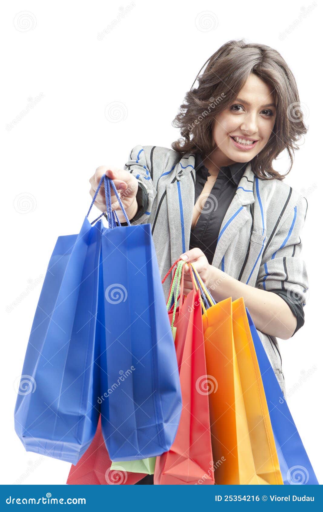 Invite to shopping stock photo. Image of happy, cheerful - 25354216