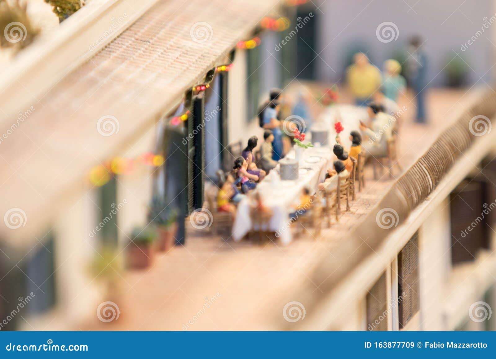 Invited To a Lunch they Sit at a Long Table on a Terrace Editorial ...