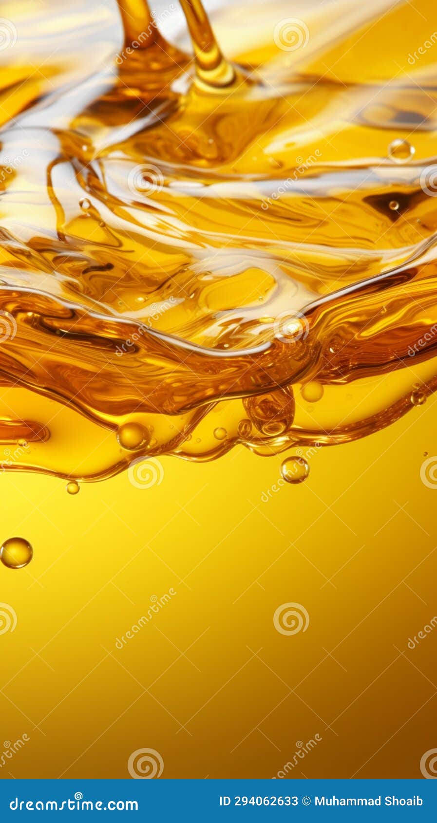 An Inviting Background of Smooth, Golden Vegetable Oil, Ready for ...