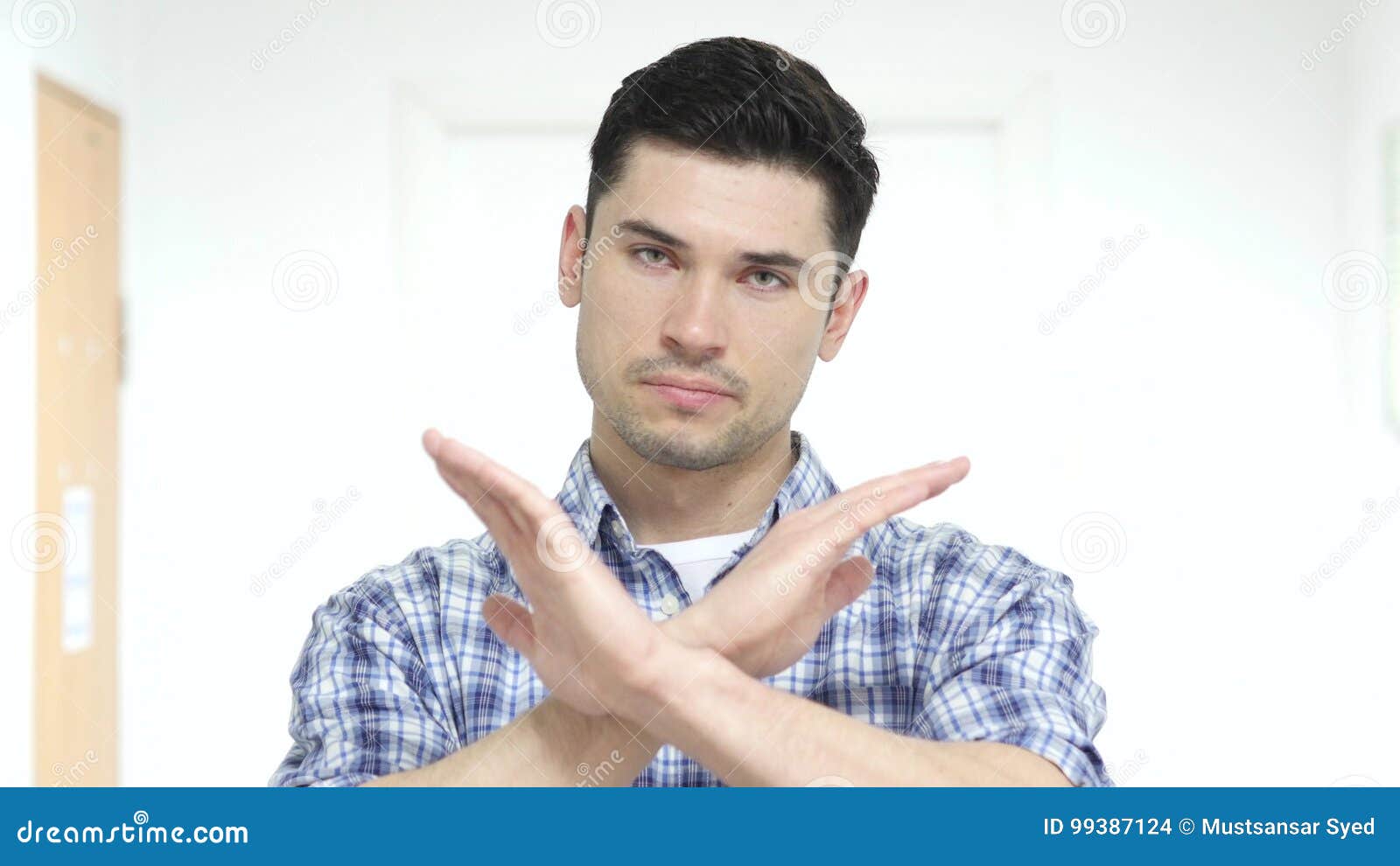 Inviting Handsome Man in Office, Gesture Stock Photo - Image of actor ...
