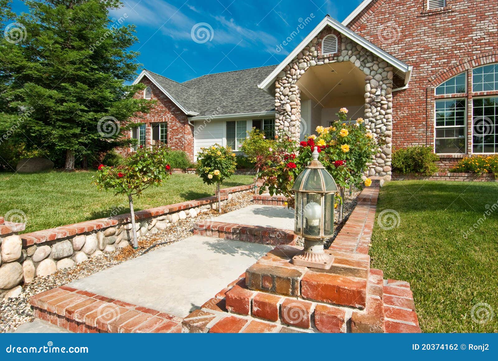 Inviting Home view #3 stock photo. Image of yellow, steps - 20374162