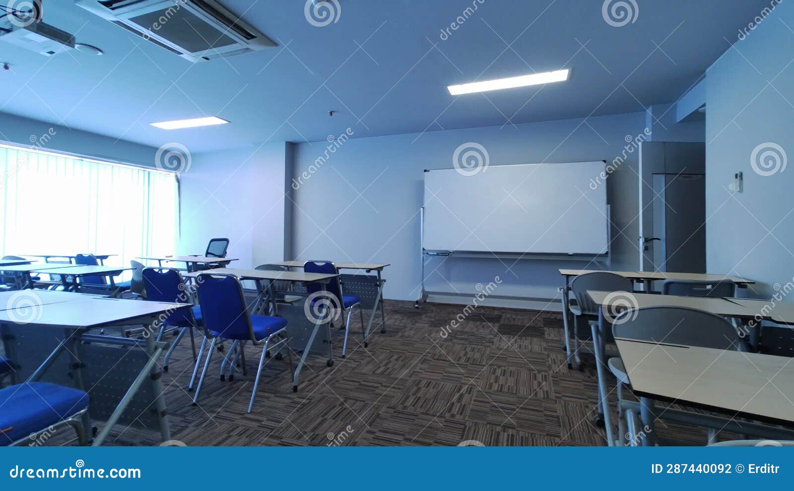 Inviting Learning Space: Modern Empty Classroom Stock Footage - Video ...