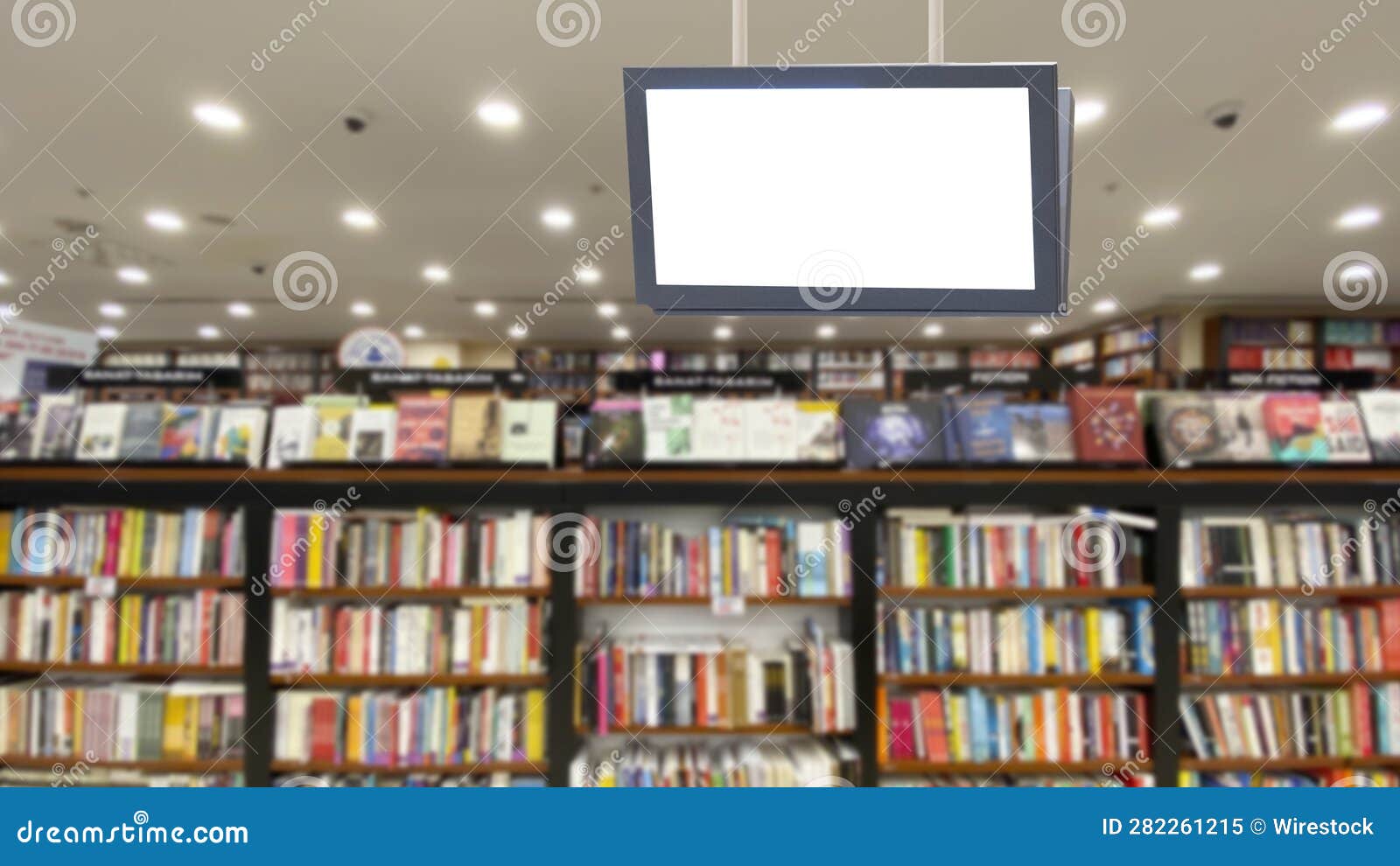 Inviting Library Room Featuring a Ceiling Illuminated with Light ...
