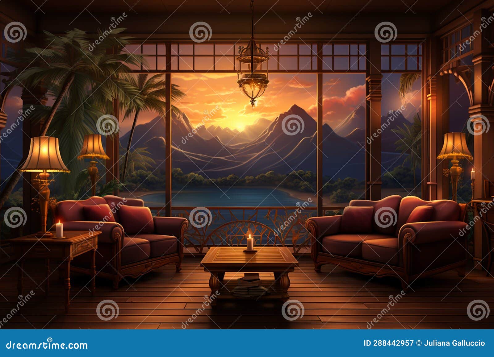 Inviting Living Room - a Haven of Comfort and Style Stock Illustration ...