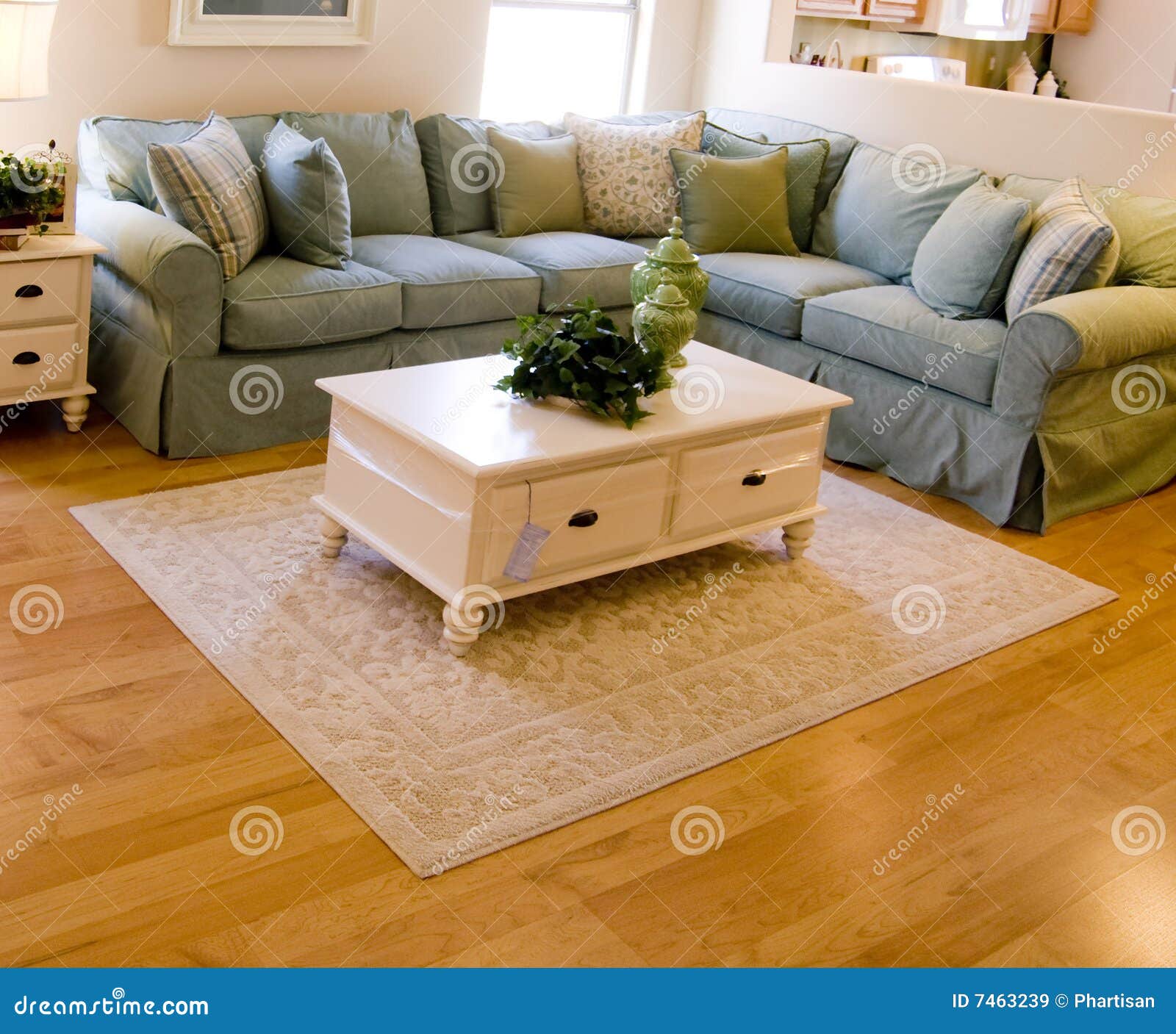 Inviting Modern Living Room Stock Image - Image of room, brown: 7463239