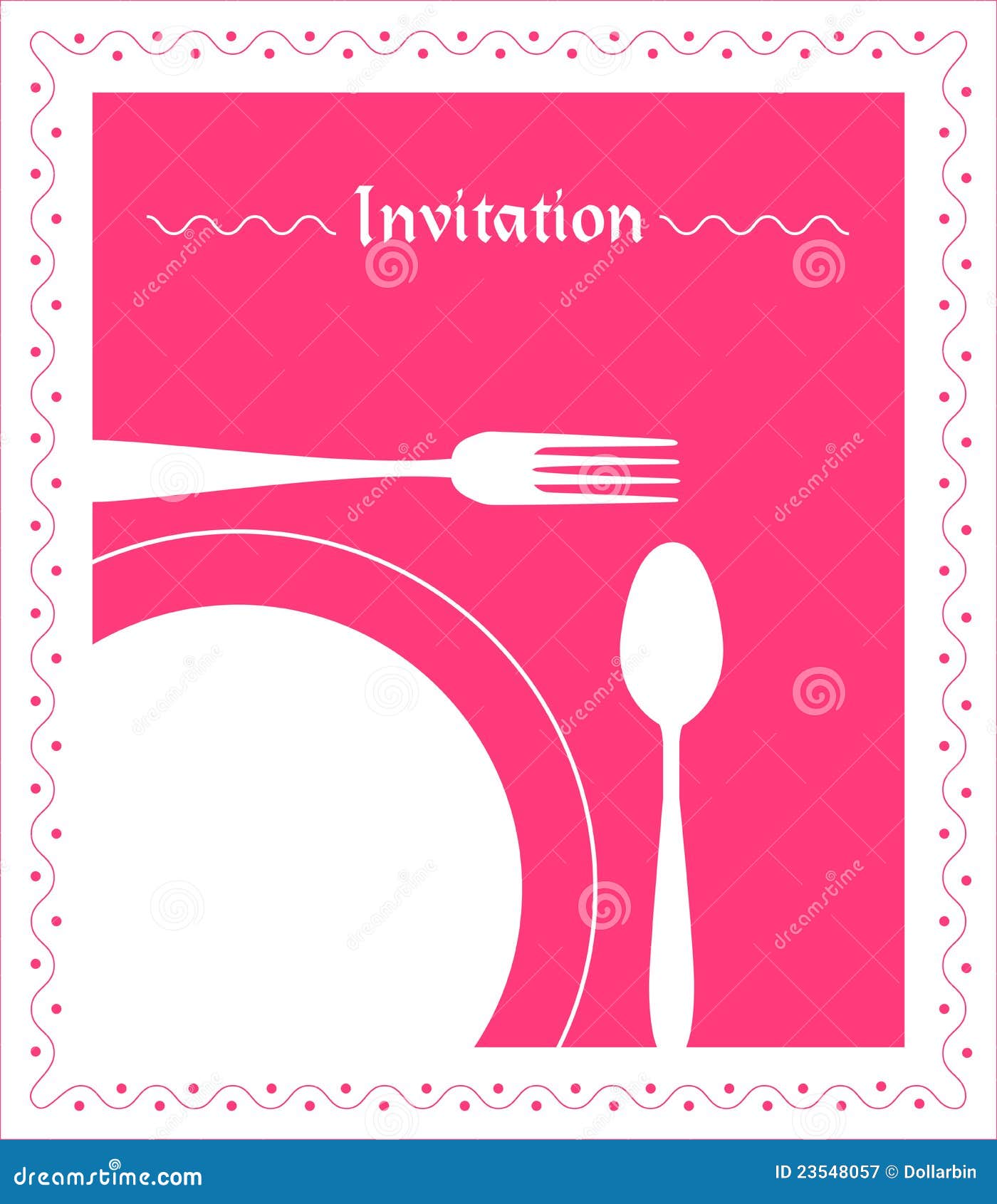 Invito del pranzo illustrazione vettoriale. Illustrazione di regalo ...