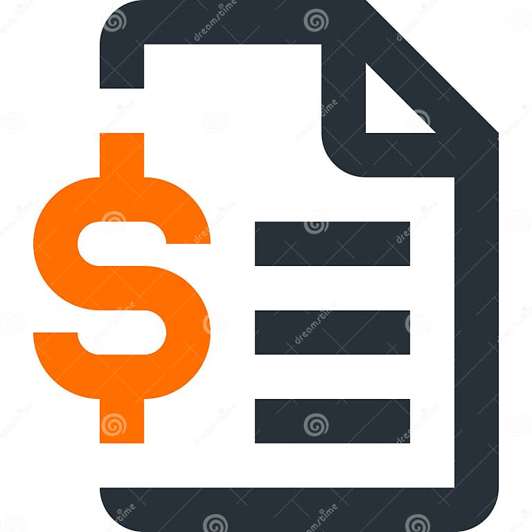 Invoice, Bill, Payment, Document Vector Icon Stock Vector ...