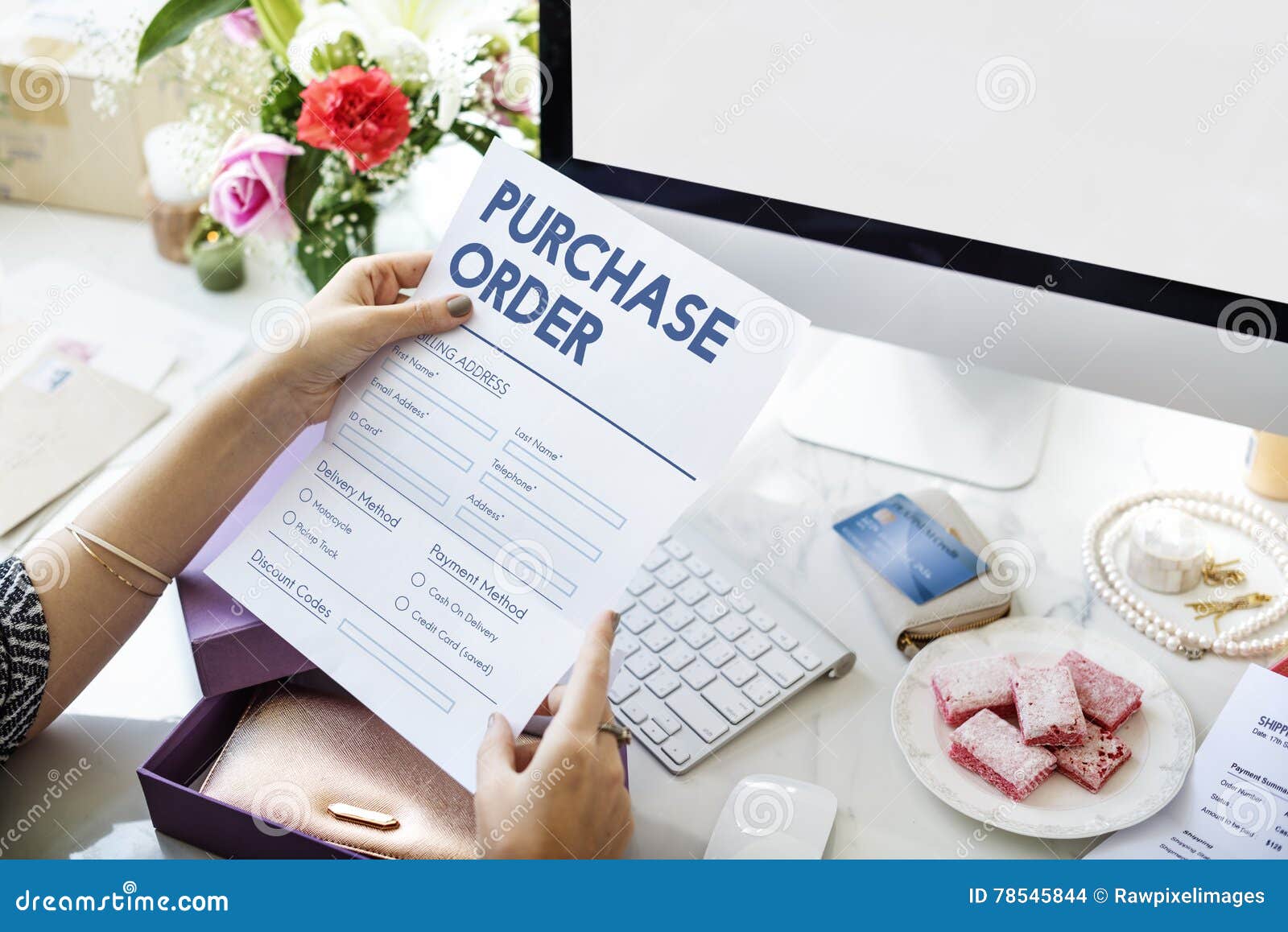 Invoice Billing Information Form Graphic Concept Stock Photo - Image of ...