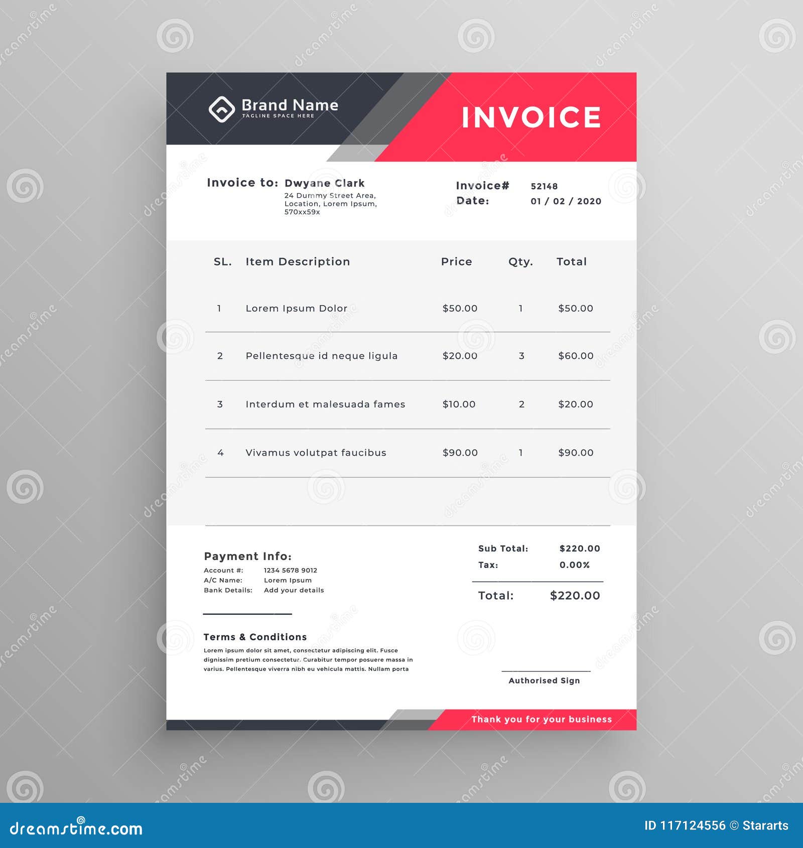 Invoice Creative Modern Invoice Template Design Stock Vector ... Invoice Creative Modern Invoice Template Design Stock Vector ...