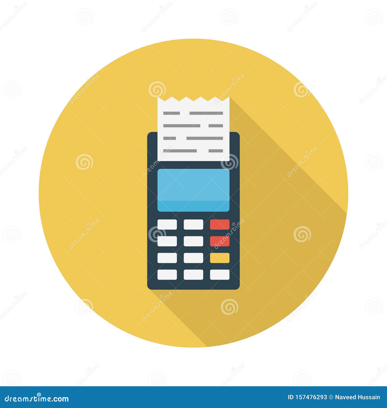 Invoice flat icon stock illustration. Illustration of finance - 157476293