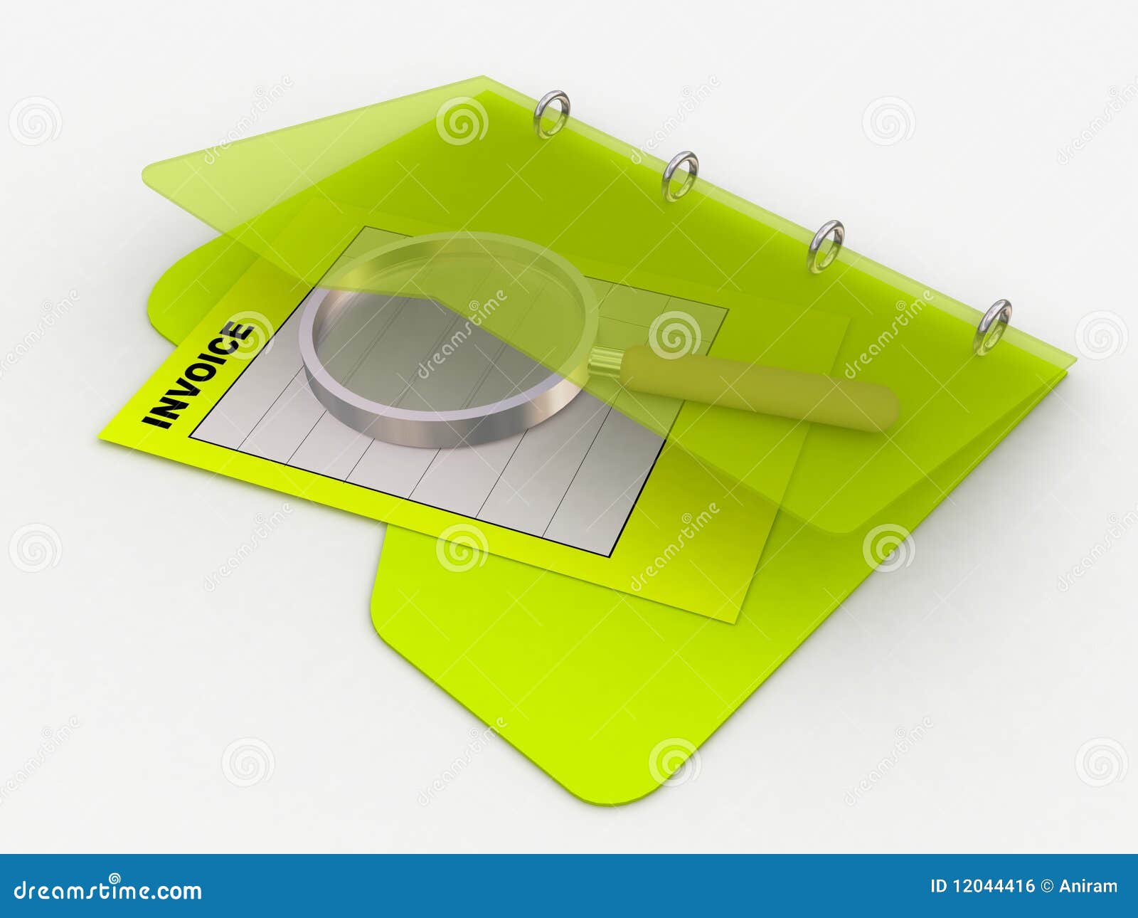 Invoice folder stock illustration. Illustration of paying - 12044416