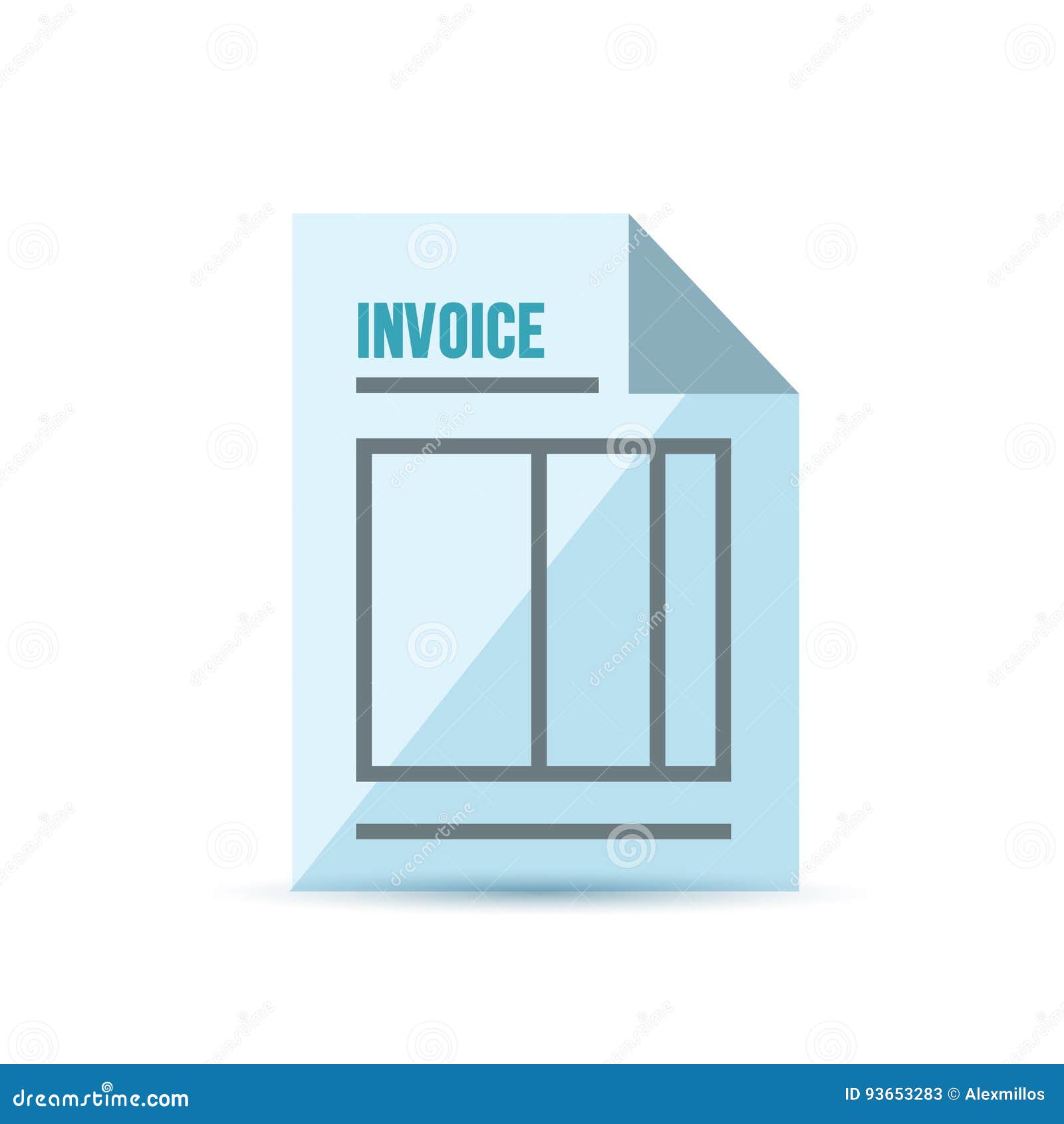 Invoice Form Illustration Design Stock Illustration - Illustration of ...