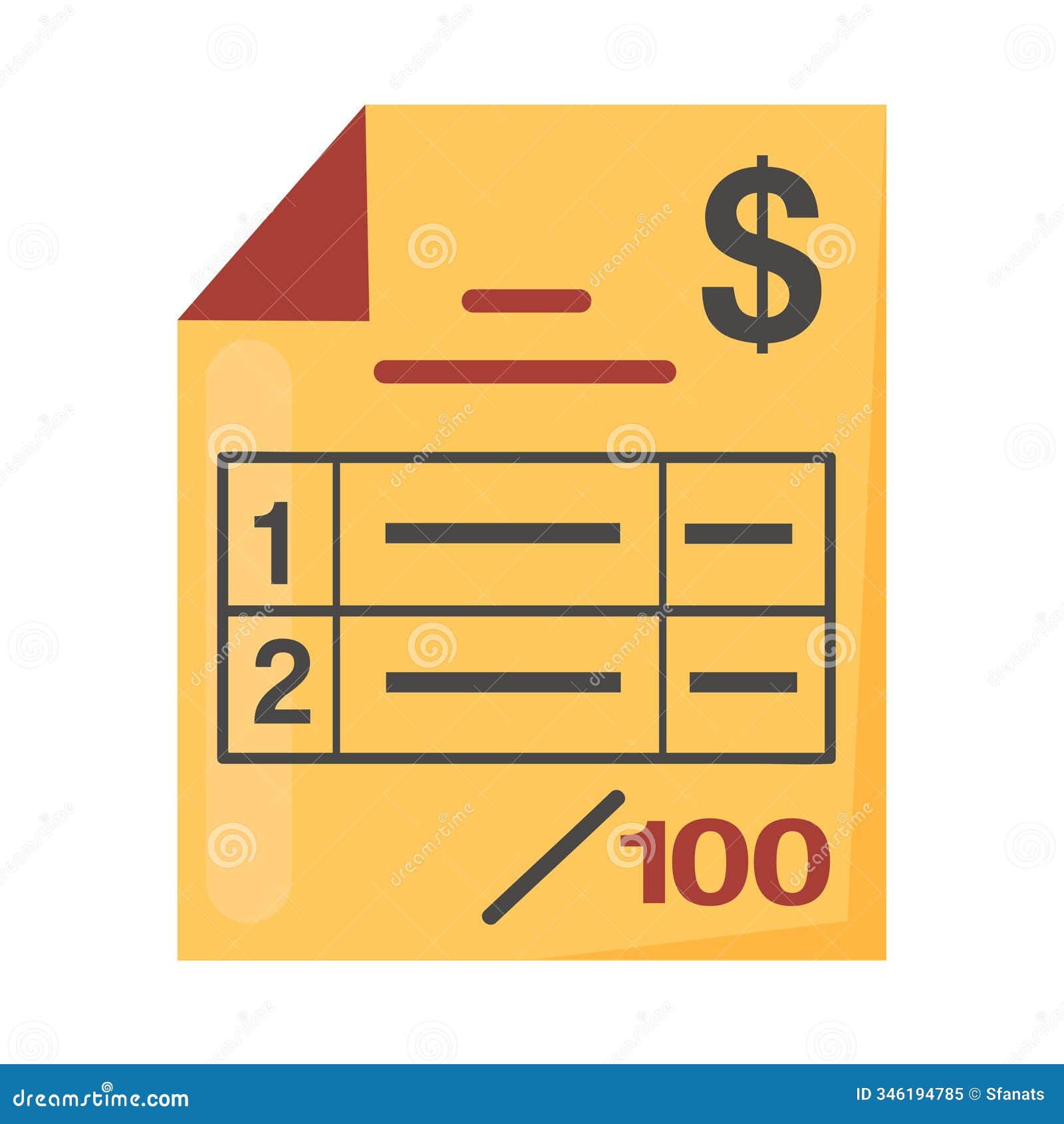 Invoice Icon Clipart Logtotype Isolated Vector Illustration ...