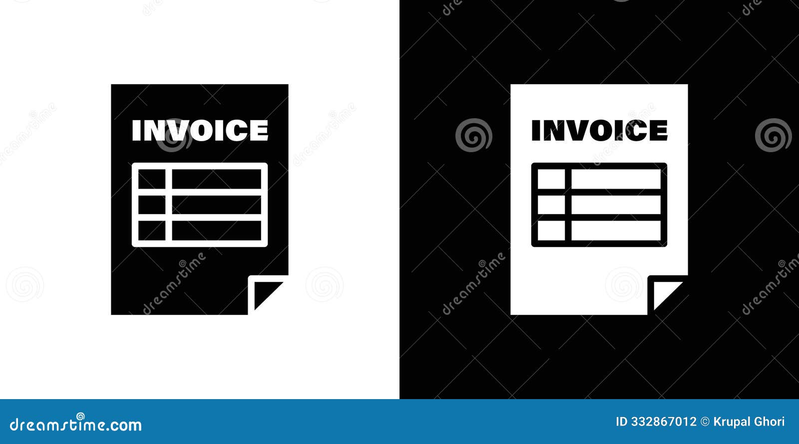 Invoice Icon Logo Set Vector Stock Vector - Illustration of bank, loan ...