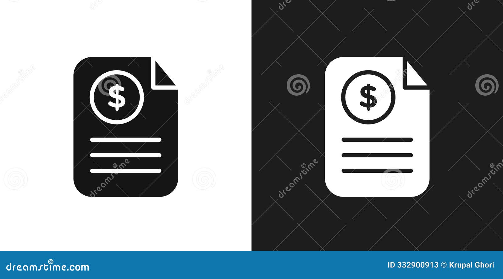 Invoice Icon Logo Set Vector Stock Vector - Illustration of paying ...
