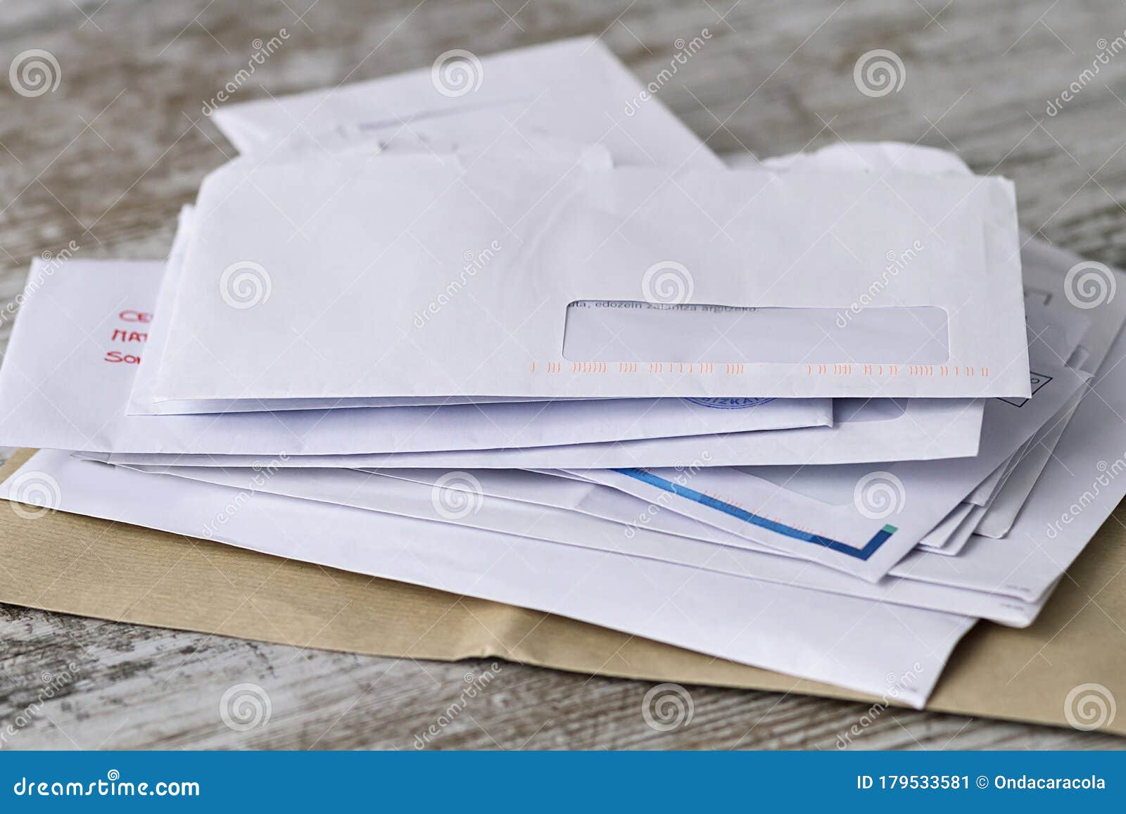 Invoice Letters on the Desk Stock Image - Image of deliver, blank ...