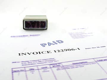 Invoice paid. stock photo. Image of markup, document, control - 2387932