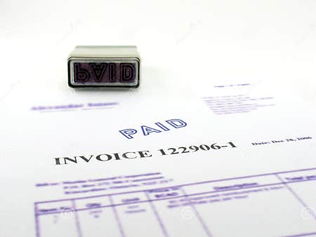 Invoice paid. stock photo. Image of markup, document, control - 2387932