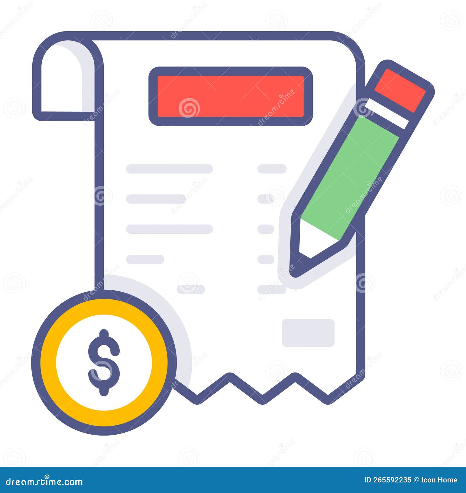 Invoice Payment Modern Concepts Design, Stock Vector - Illustration of ...