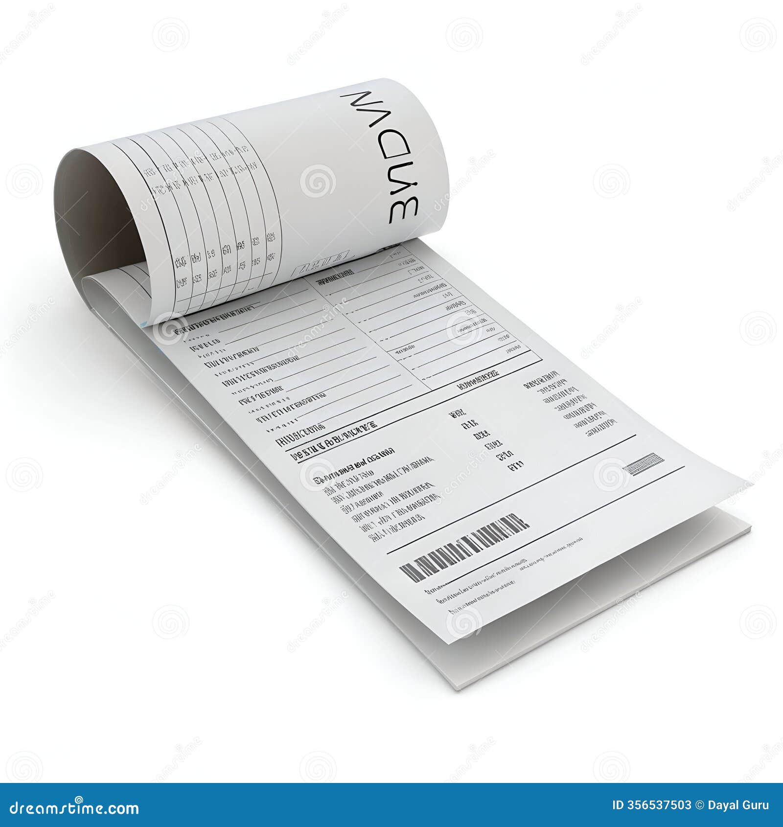 Invoice Receipt 3D Icon, Payment and Billing Documentation Concept ...