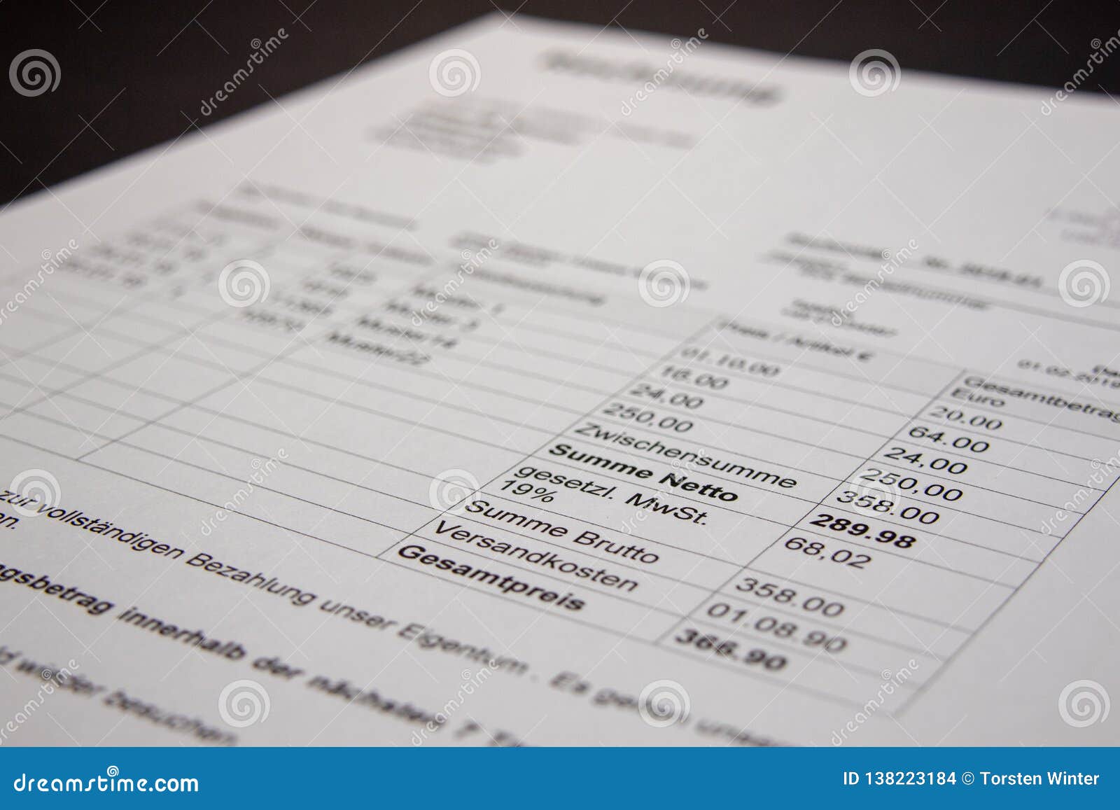 Invoice Templates Design in Minimal Style Stock Photo - Image of ...