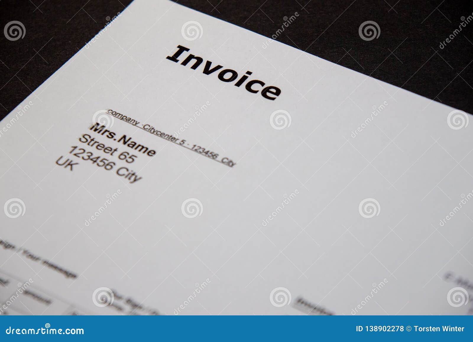 Invoice templates design stock photo. Image of invoice - 138902278