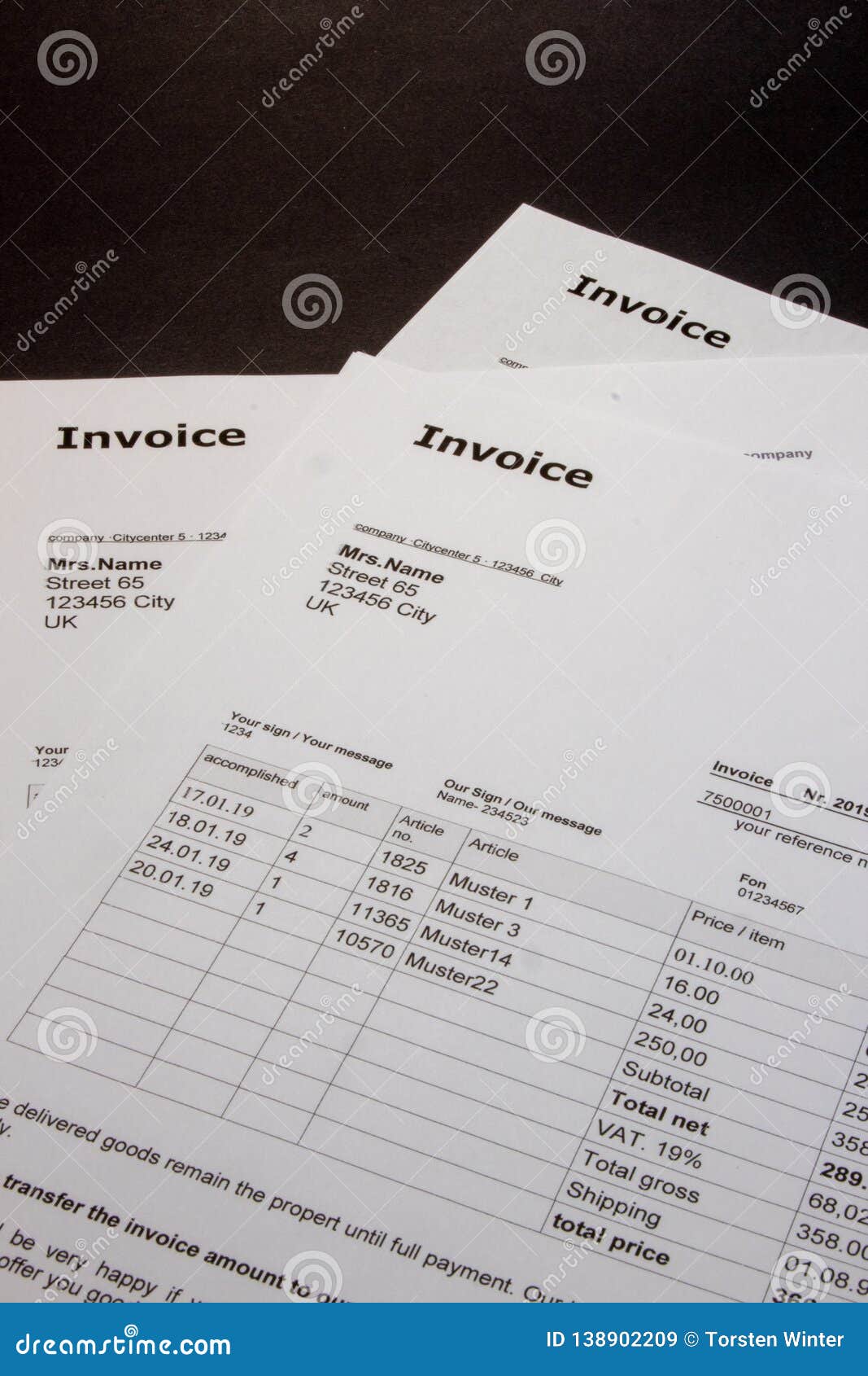 Invoice templates design stock image. Image of style - 138902209