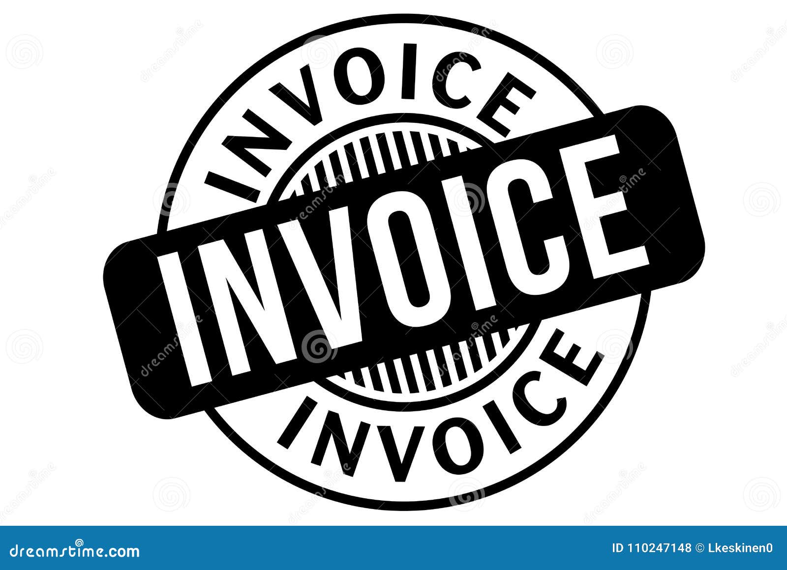 Invoice typographic stamp stock vector. Illustration of logo - 110247148