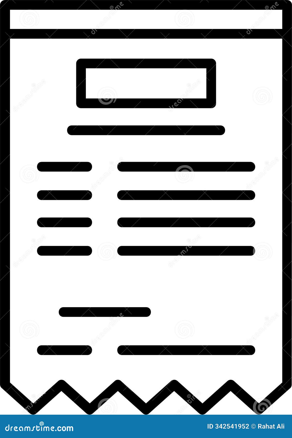 Invoice Vector Icon Design stock vector. Illustration of vector - 342541952