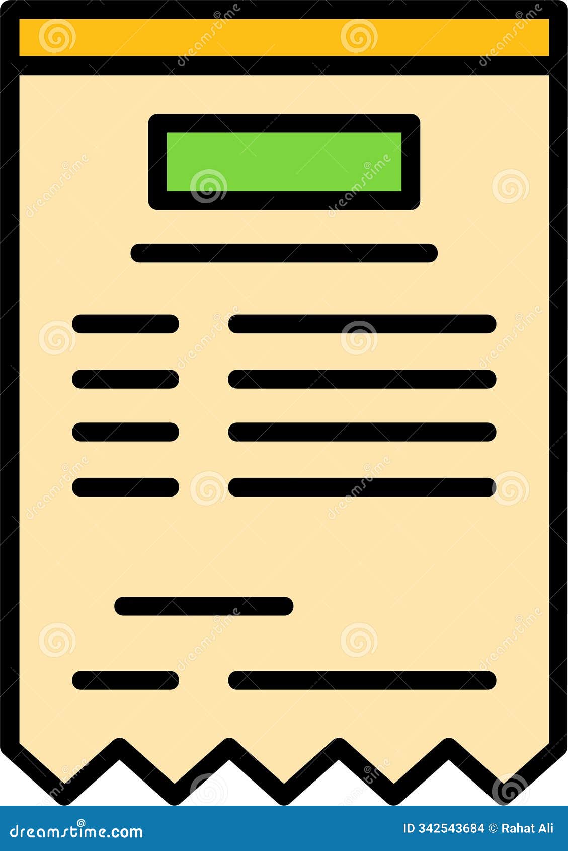 Invoice Vector Icon Design stock vector. Illustration of statement ...