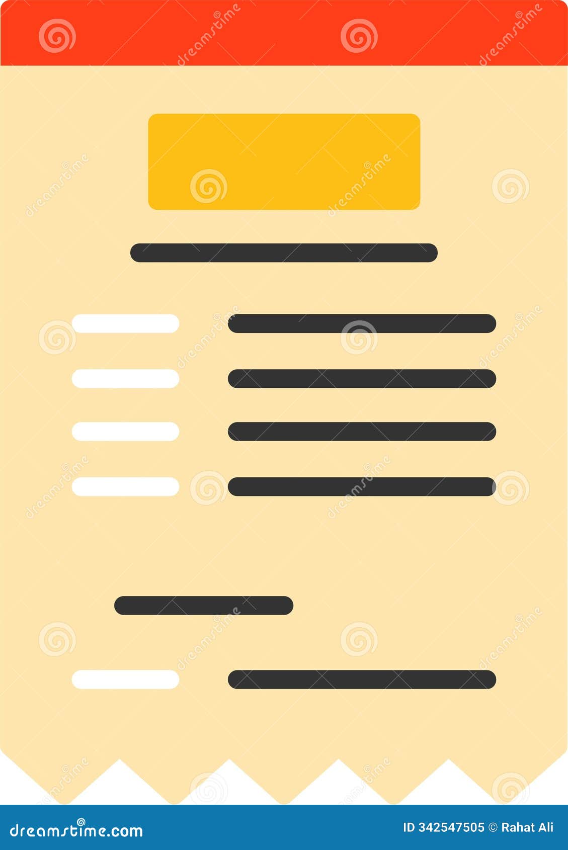 Invoice Vector Icon Design stock illustration. Illustration of ...