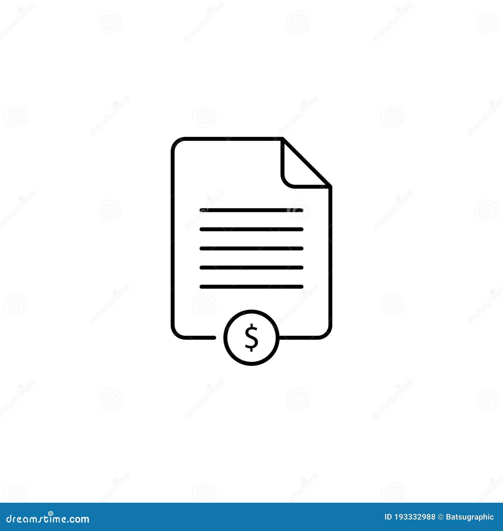 Invoice Vector Icon Logo Design Stock Vector - Illustration of ...