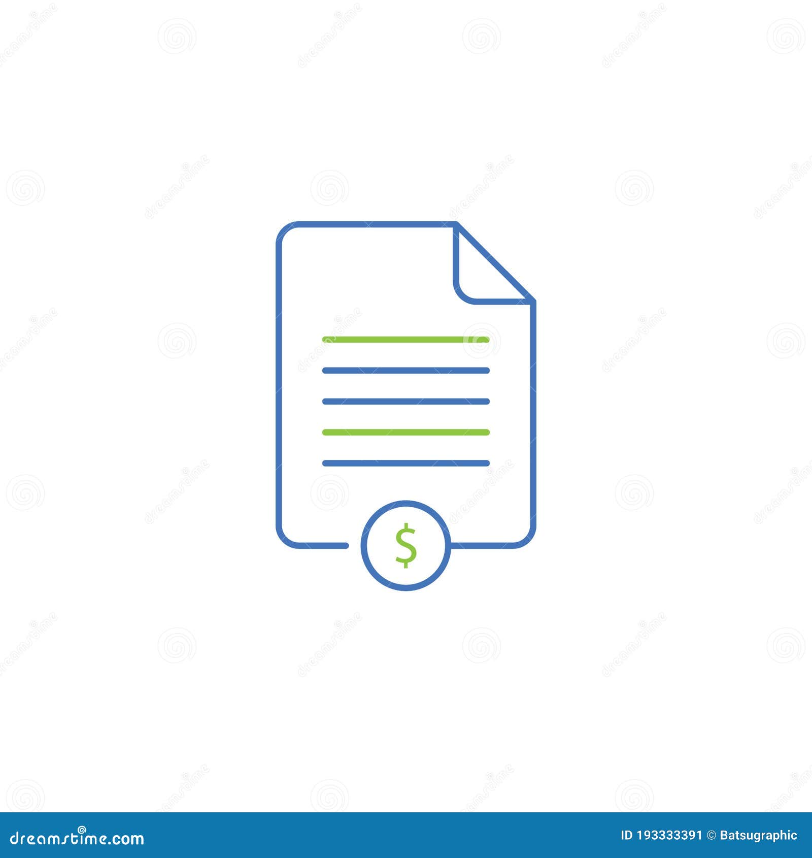 Invoice Vector Icon Logo Design Stock Vector - Illustration of sign ...