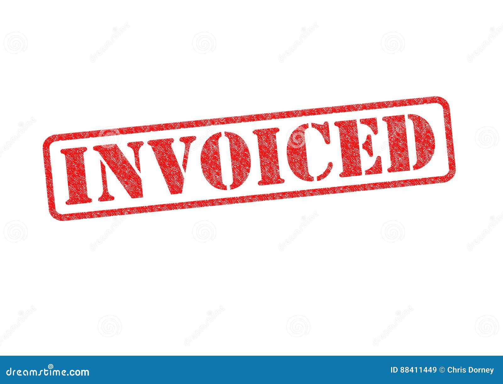Invoiced Rubber Stamp Cartoon Vector | CartoonDealer.com #100086095