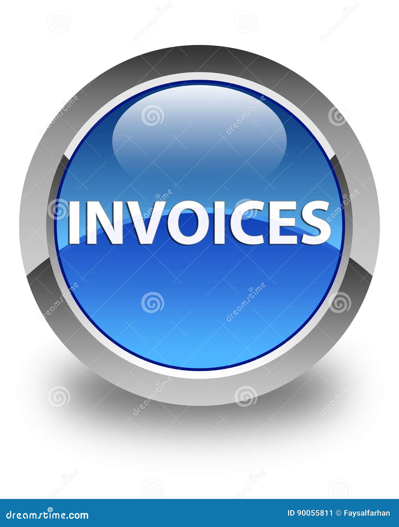 Invoices Glossy Blue Round Button Stock Illustrations – 2 Invoices ...