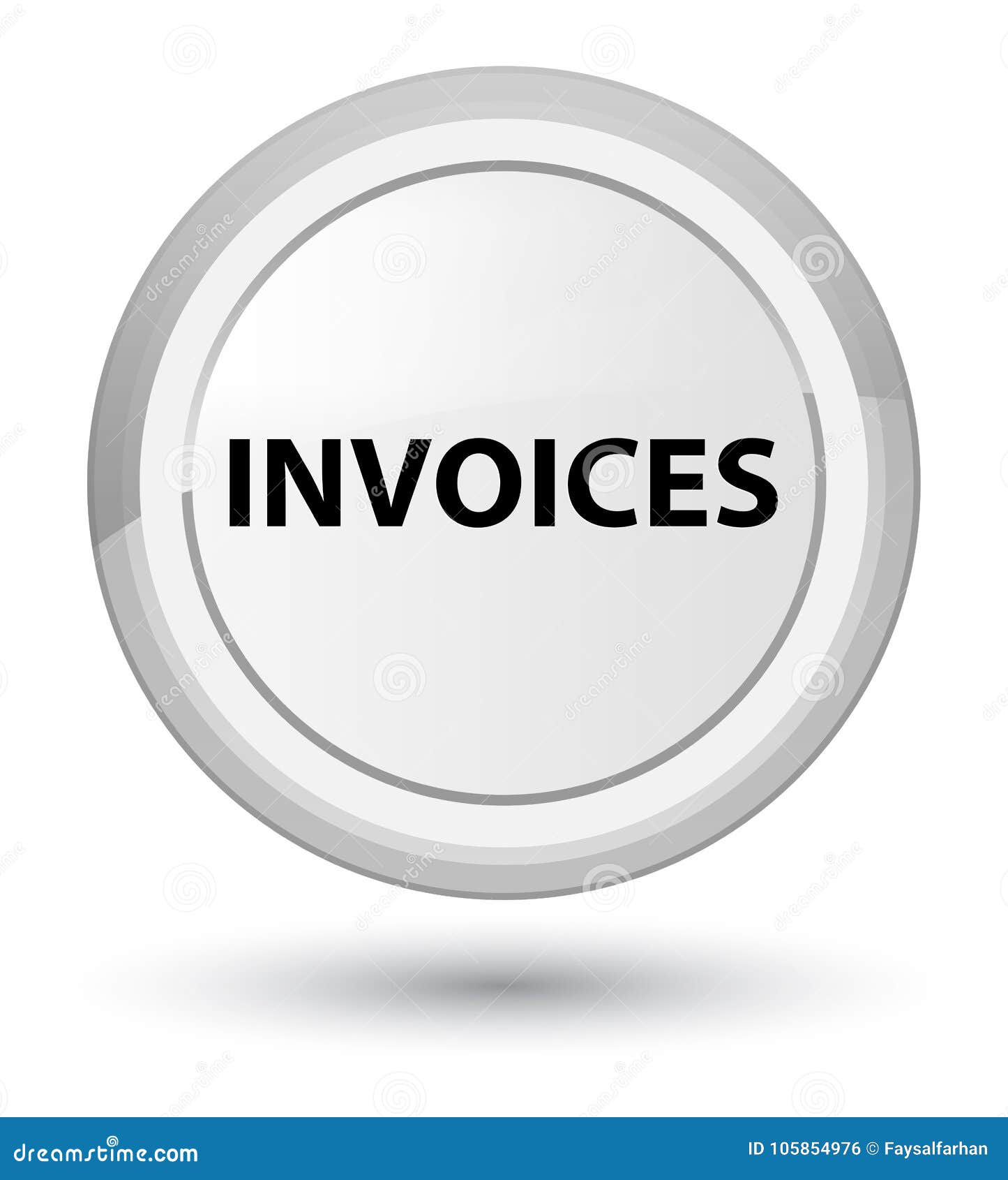 Invoices Prime White Round Button Stock Illustration - Illustration of ...