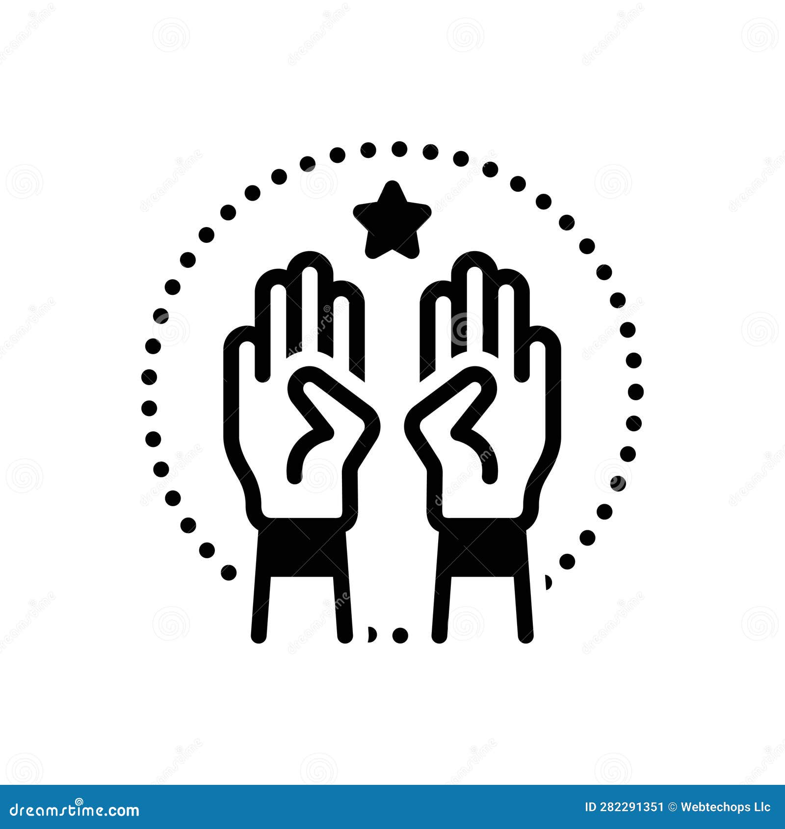Black Solid Icon for Involve, Participate and Hands Stock Illustration ...