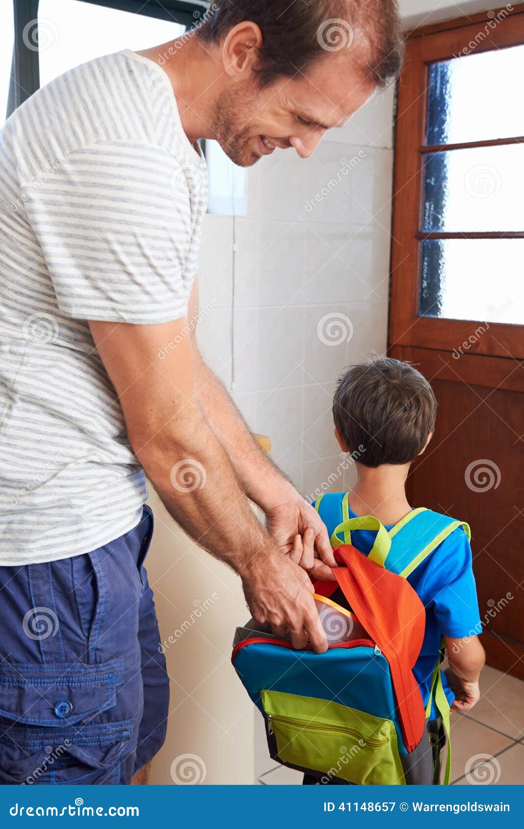 Involved dad school lunch stock image. Image of daddy - 41148657