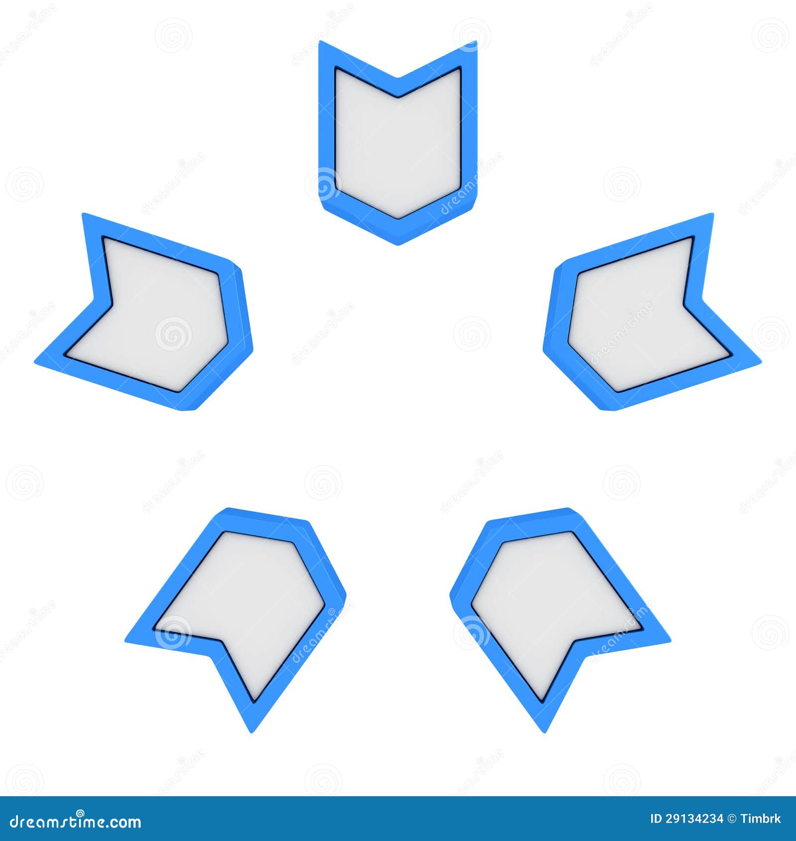 Two Inward Arrows Blank Business Diagram Illustration Royalty-Free ...