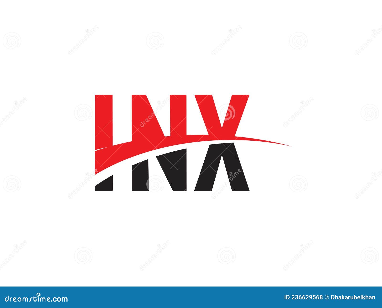 INX Letter Initial Logo Design Vector Illustration Stock Vector ...