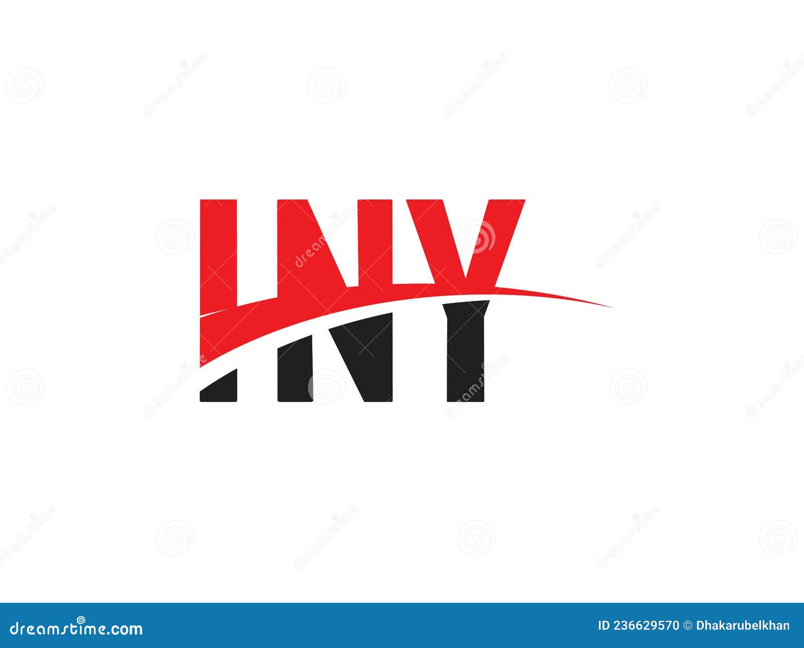 INY Letter Initial Logo Design Vector Illustration Stock Vector ...
