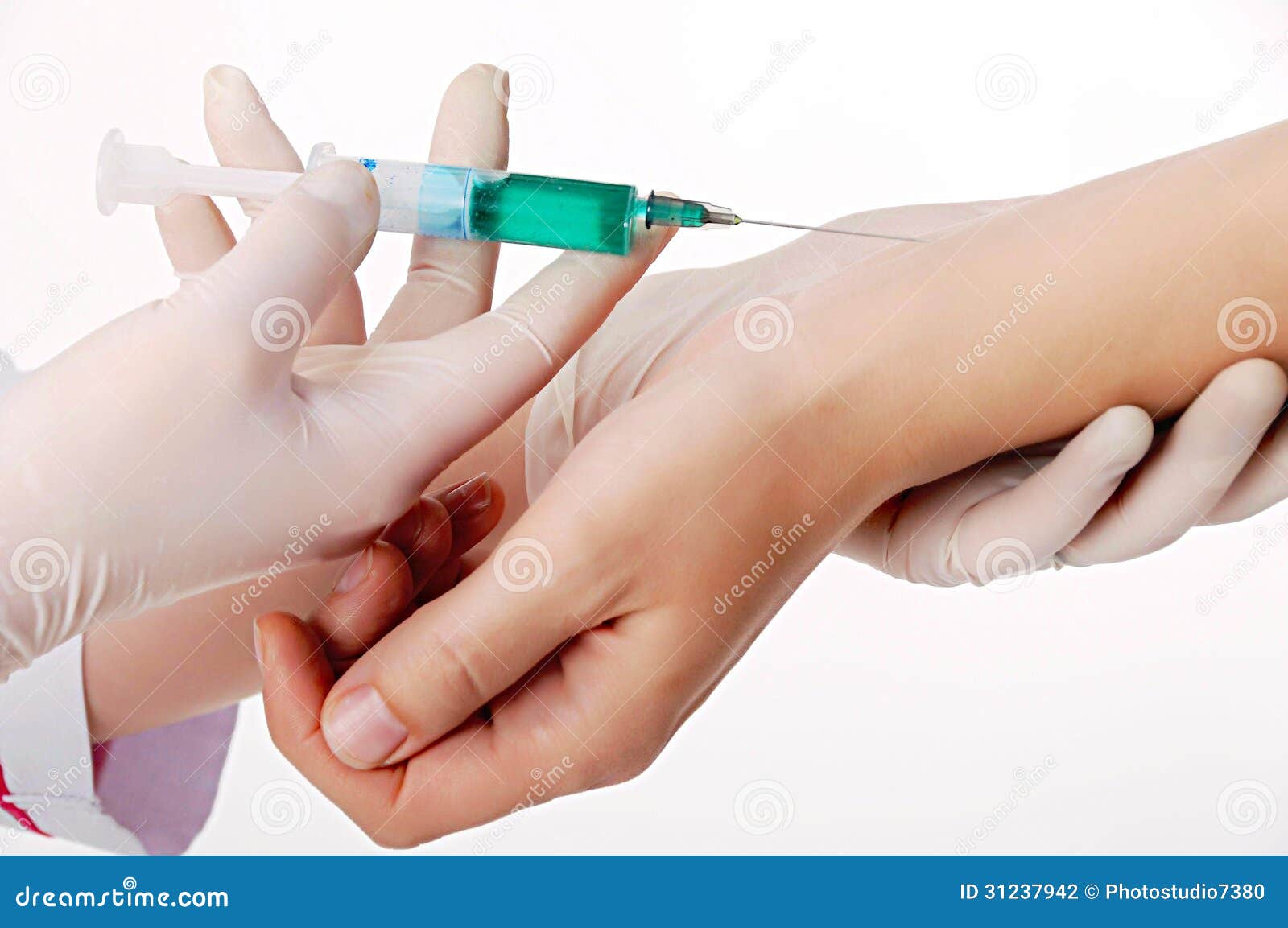 Inyección de la droga foto de archivo. Imagen de medicina - 31237942