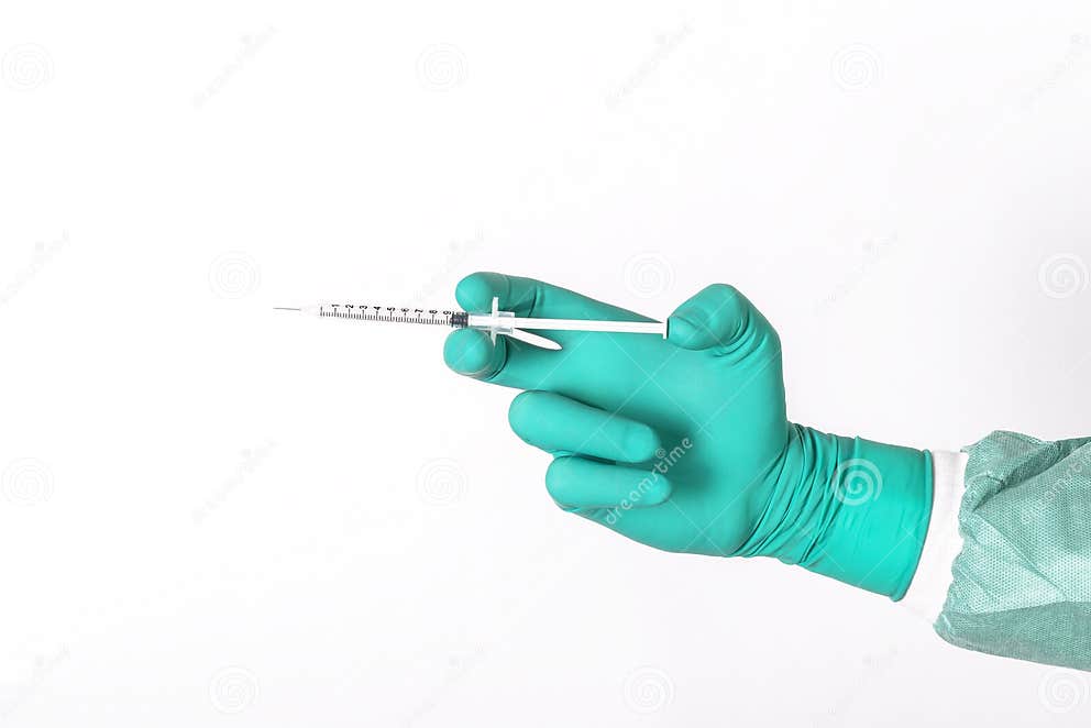 Inyección de una droga foto de archivo. Imagen de mano - 125636146