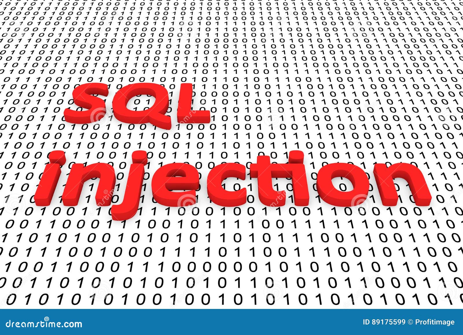 Inyección del SQL stock de ilustración. Ilustración de binario - 89175599