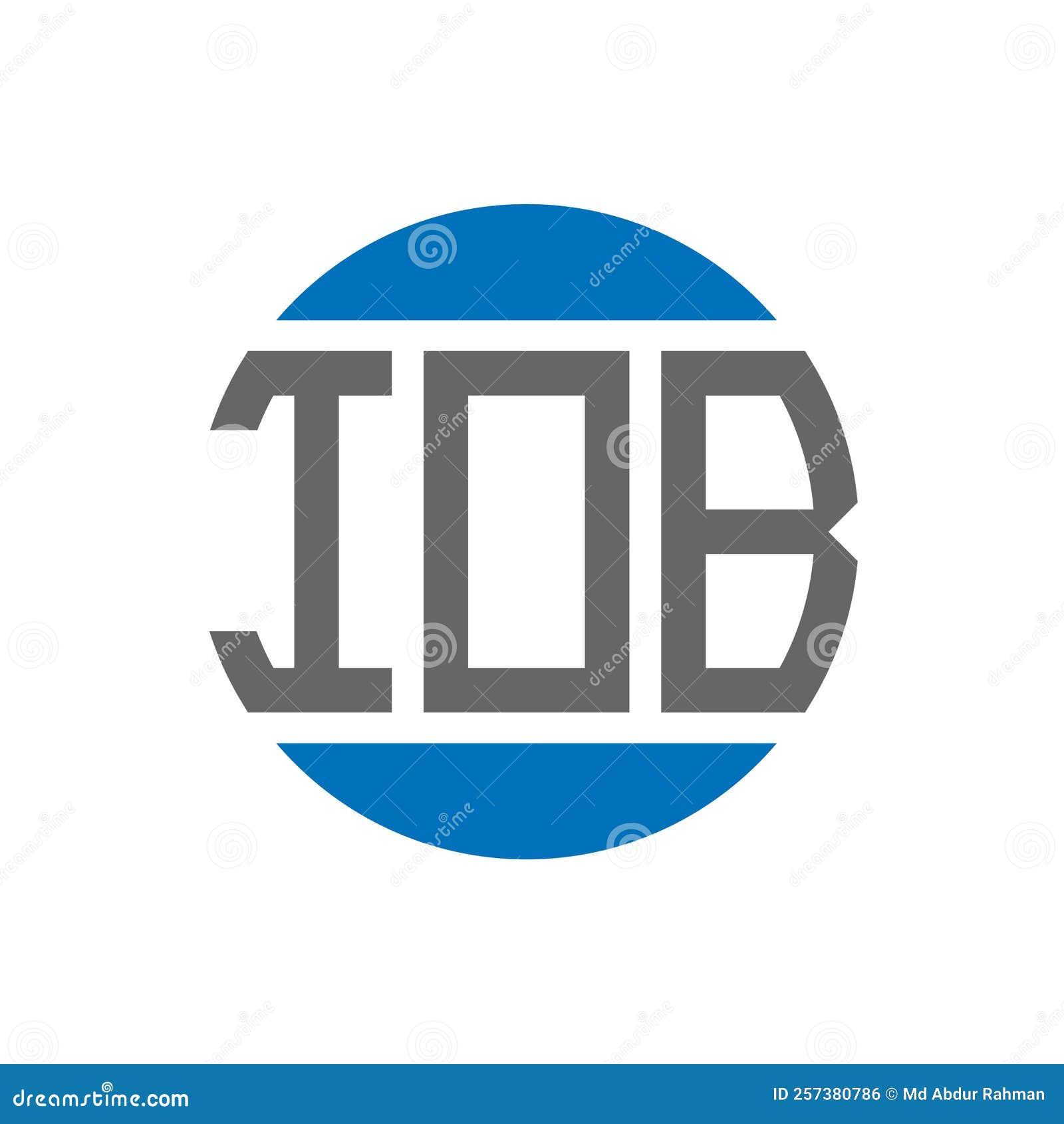 IOB Letter Logo Design on White Background. IOB Creative Initials ...