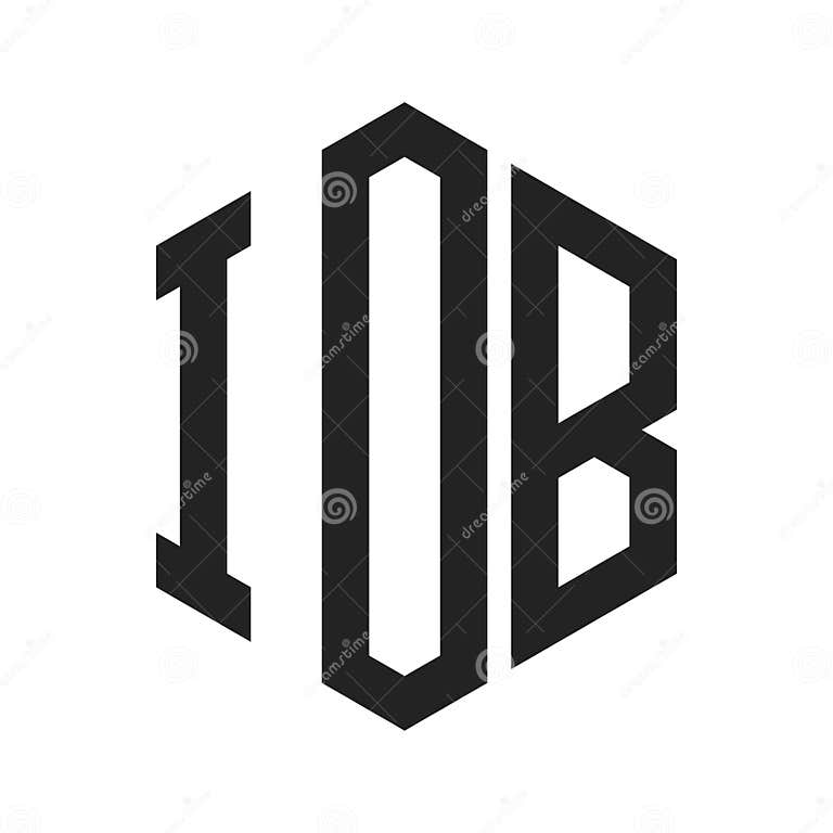 IOB Logo Design. Initial Letter IOB Monogram Logo Using Hexagon Shape ...