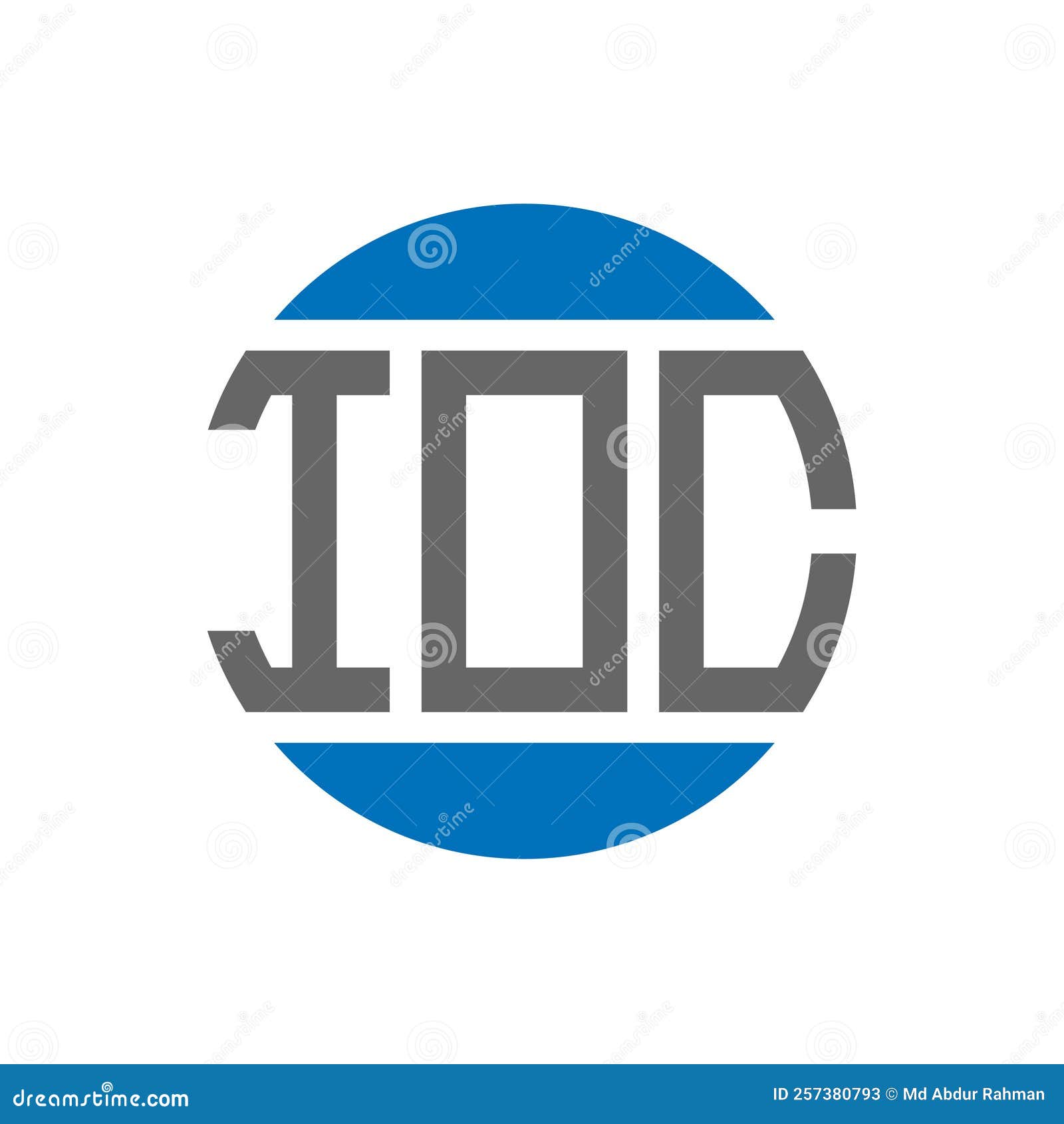 IOC Letter Logo Design On White Background. IOC Creative Initials ...