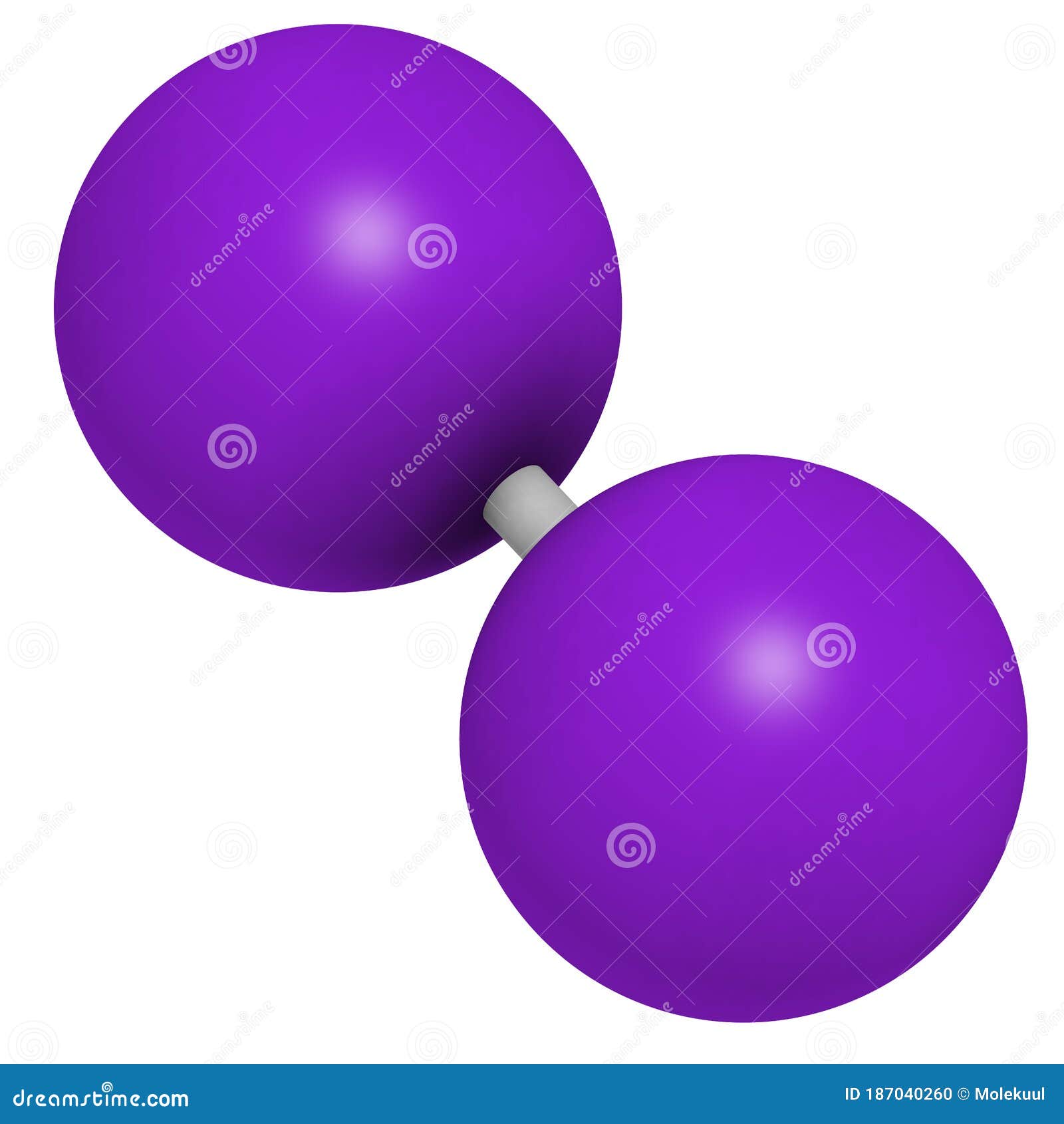 Iodine I2 Molecule. Solutions Of Elemental Iodine Are Used As ...