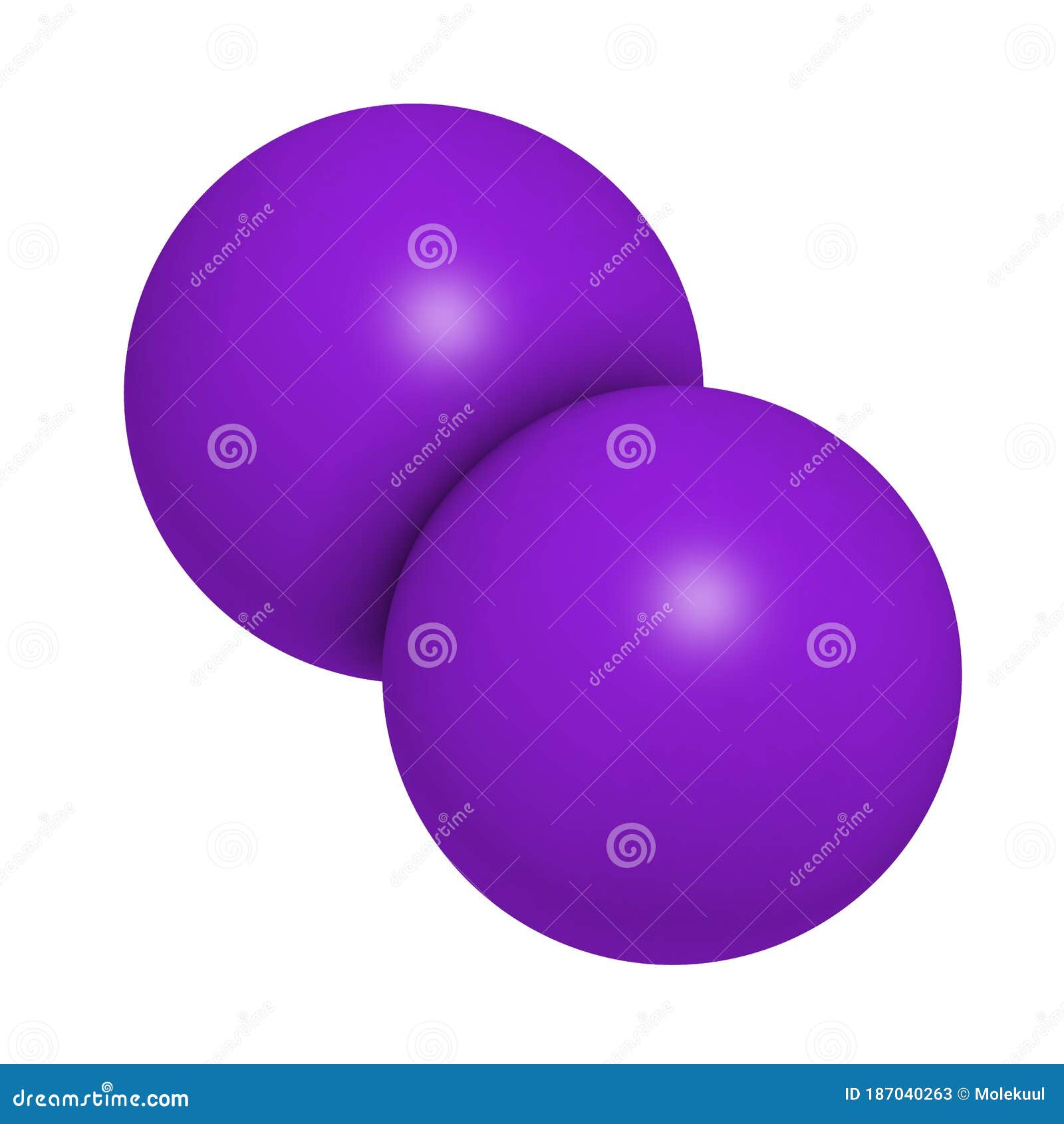 Iodine (I2) Molecule. Solutions of Elemental Iodine are Used As ...
